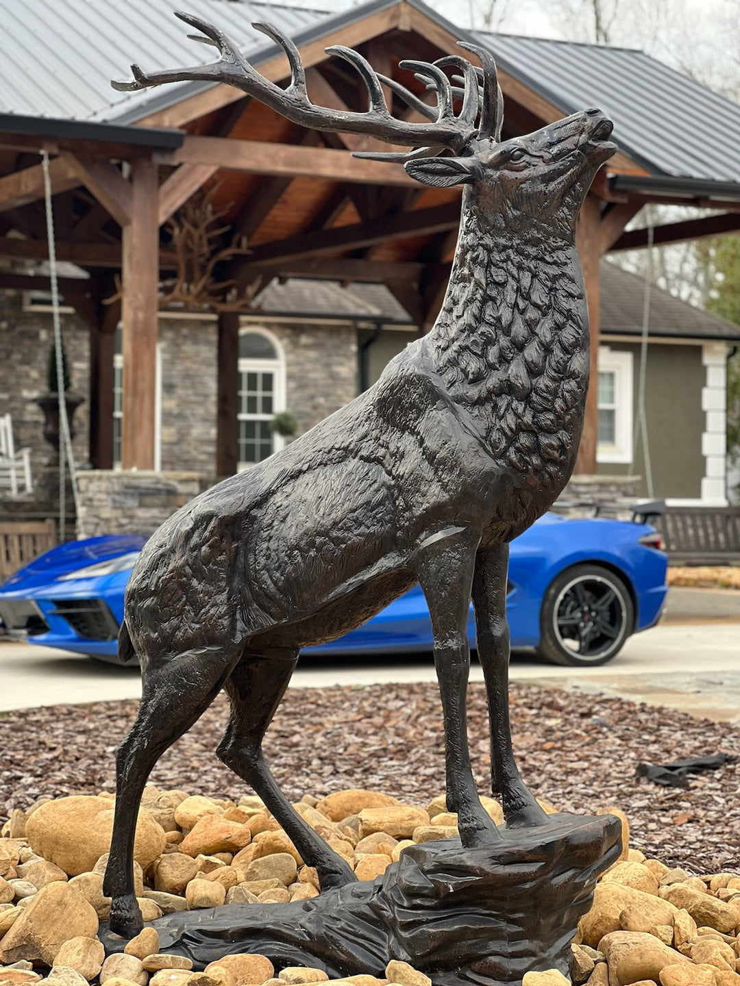 Forward Facing Elk on Rock – MCDONOUGH EQUIPMENT & ATTACHMENTS, LLC.